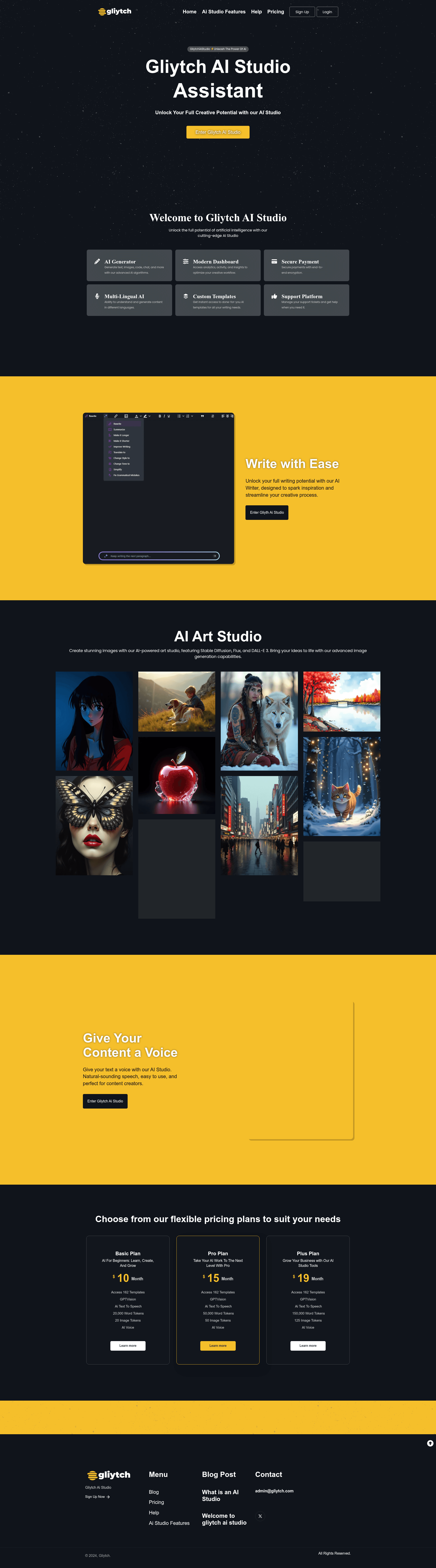 Tool - free-ai-writer-text-generator-gliytch